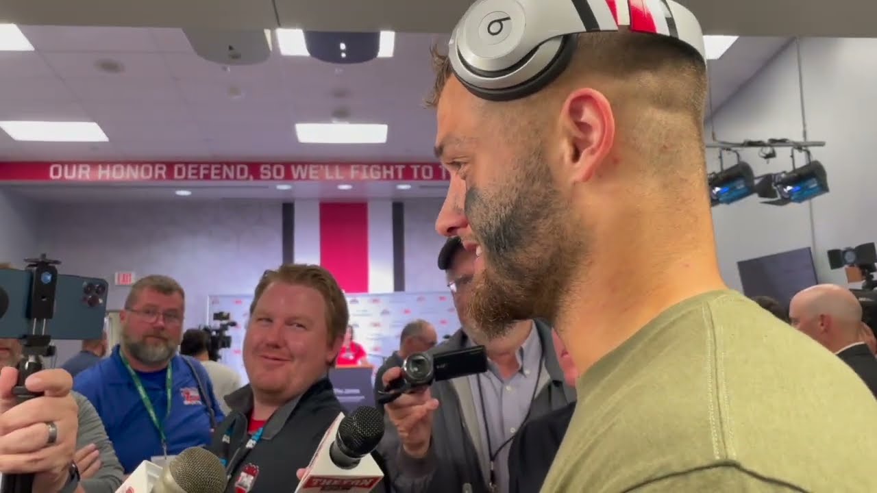 Cade Stover discusses catching two touchdowns in OSU's 52-21 victory ...