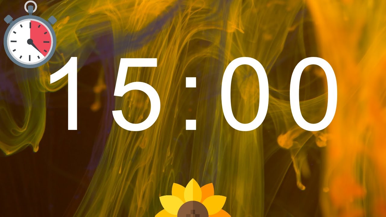 15 minute timer with relaxing music - YouTube
