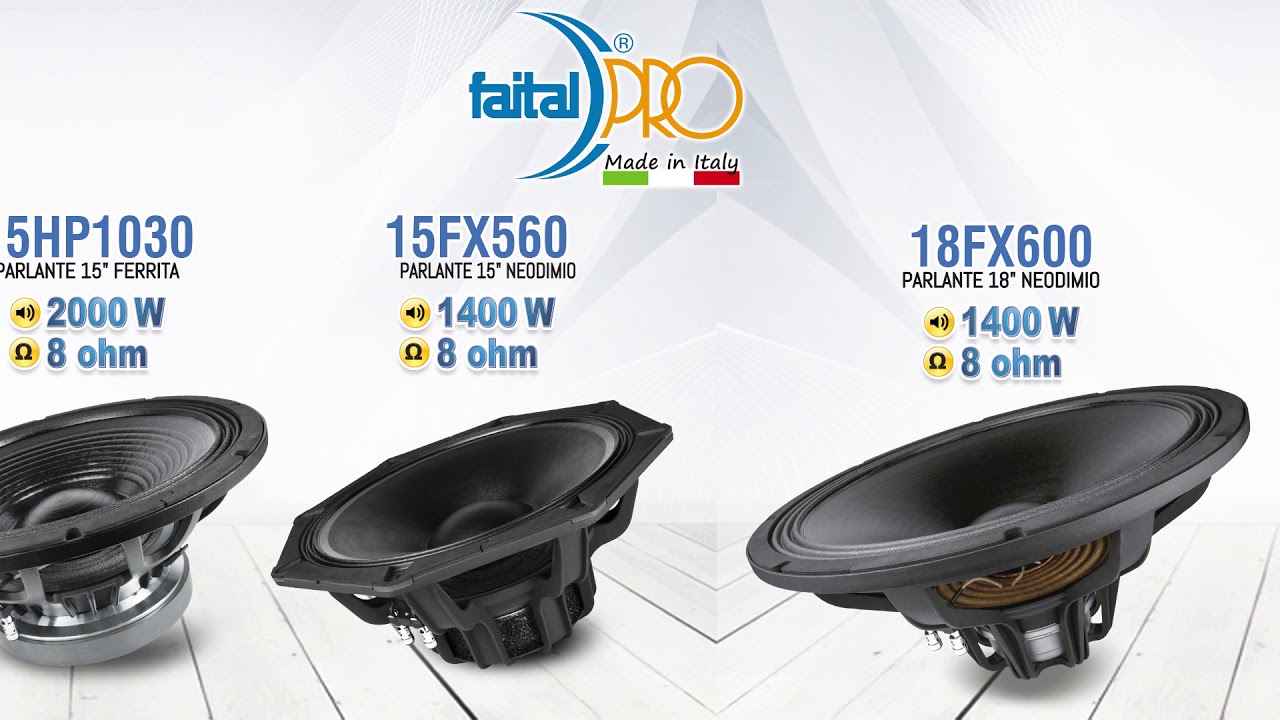 PARLANTES FAITAL PRO - HECHOS EN ITALIA - YouTube