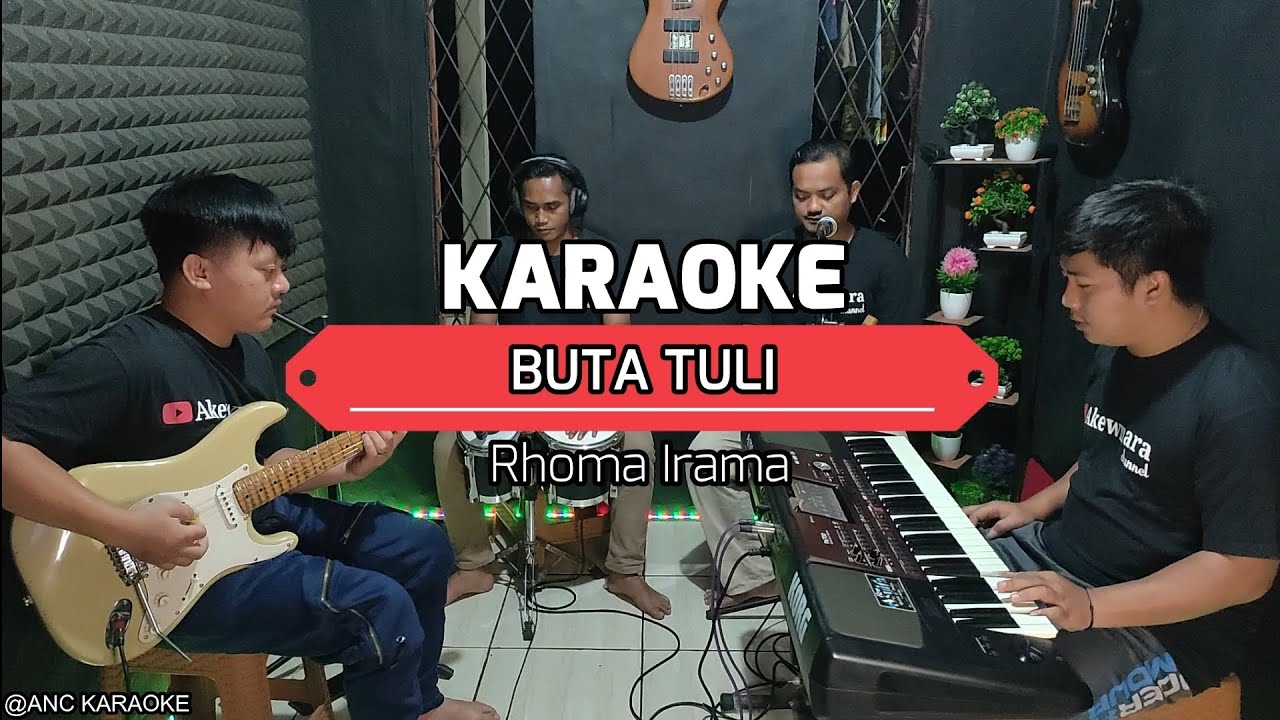 BUTA TULI KARAOKE NADA COWOK Rhoma Irama - YouTube