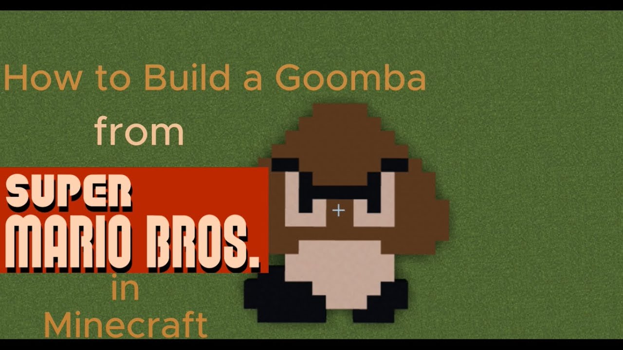 How to Build a Goomba from Super Mario bros in Minecraft - YouTube