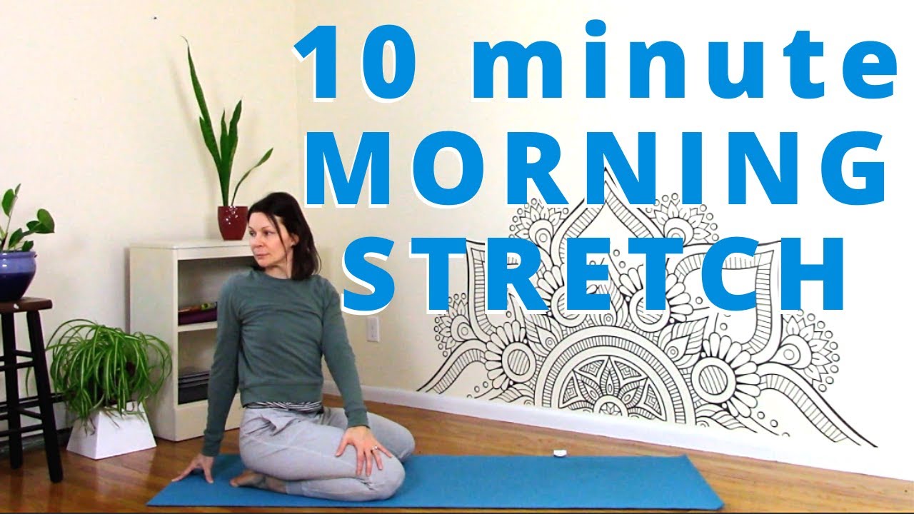 10 MINUTE MORNING STRETCH | Quick Morning Yoga | Tina's Yoga Room - YouTube