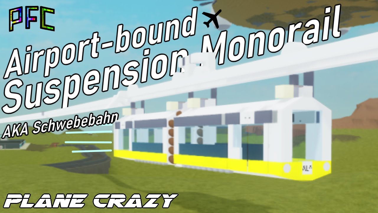 Airport monorail in Plane Crazy??!?!? || Plane Crazy Roblox - YouTube
