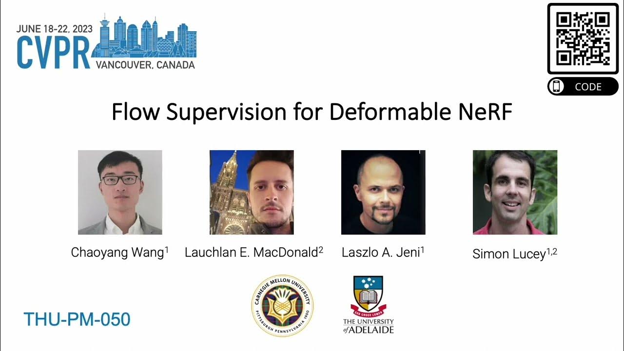 Flow Supervision for Deformable NeRF, CVPR 2023 Highlight - YouTube