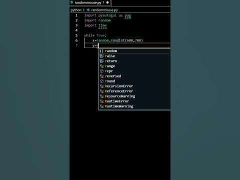 MOUSE MOVING Bot In Python!! 🔐HACK #python #codingstatus #trending #viral - YouTube