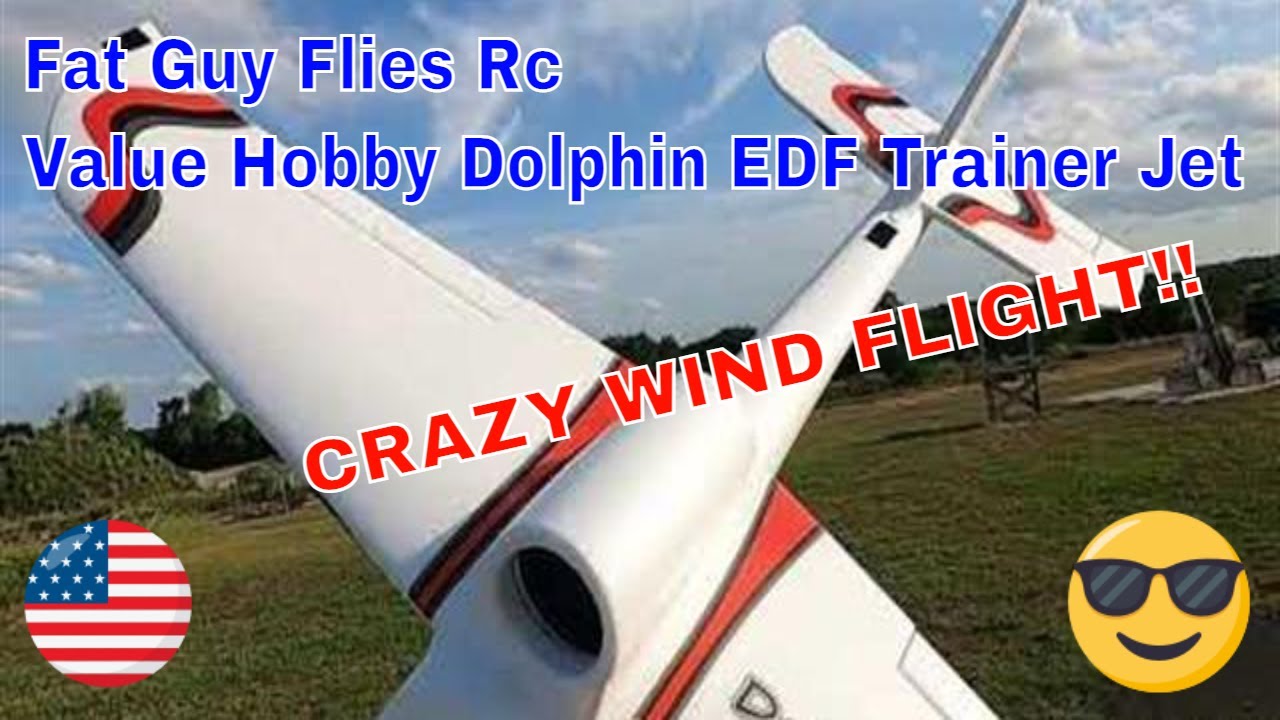 Ok lets fly a little 40inch EDF Jet in 18mph winds by Fat Guy Flies Rc ...