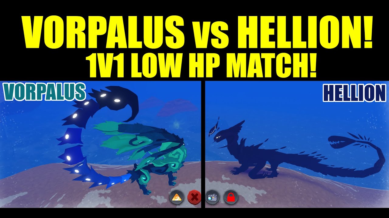 Roblox Creatures of Sonaria Recode - VORPALUS vs HELLION! (1V1 Low HP ...