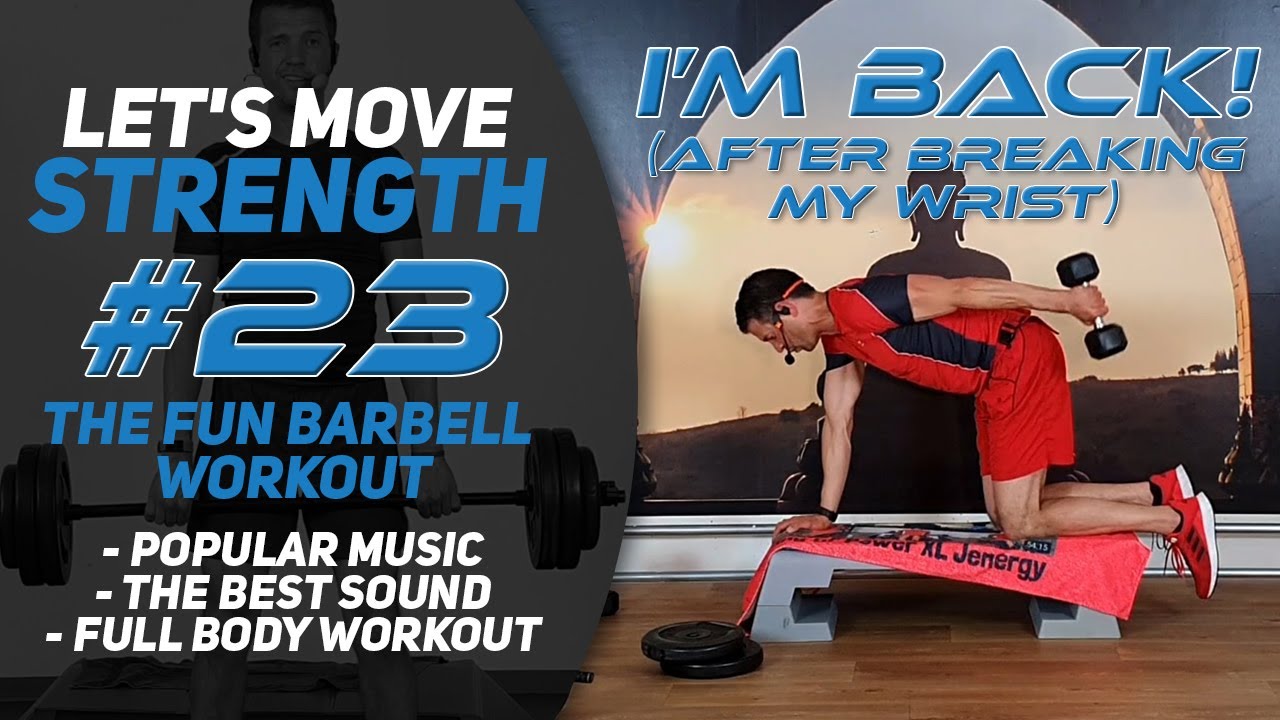 Great Barbell Workout With Popular Music And Great Sound; Let's Move ...