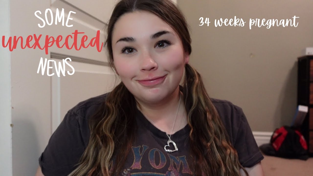 UNEXPECTED NEWS • 34 weeks pregnant • - YouTube
