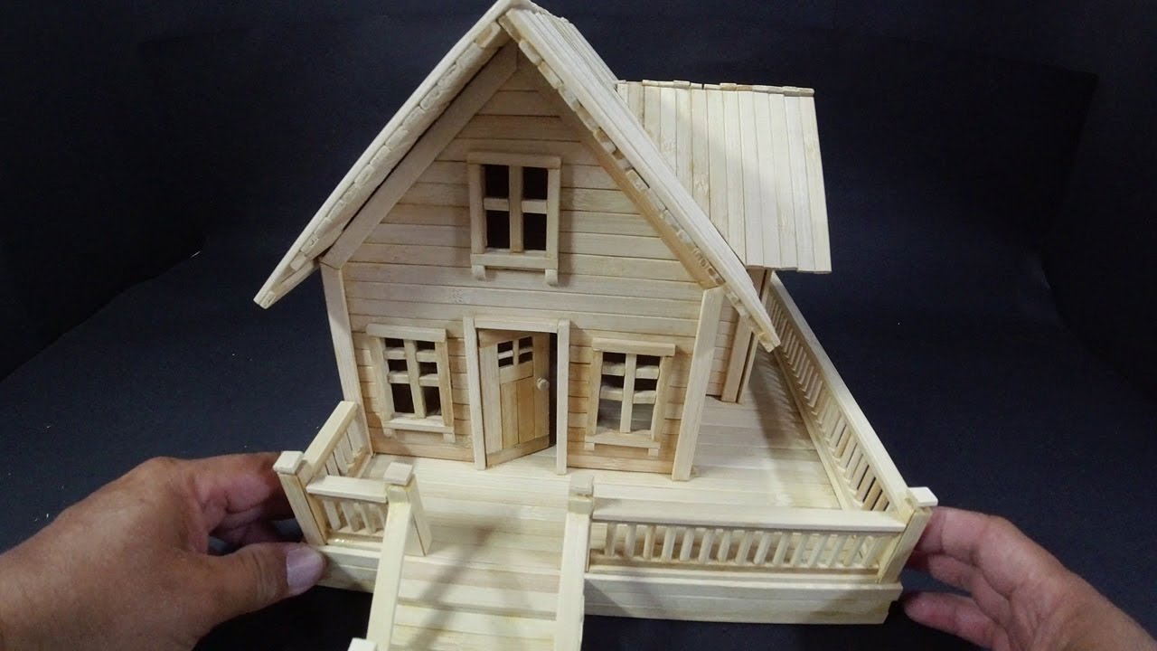 I Built a Miniature House Using ONLY BBQ Sticks - YouTube