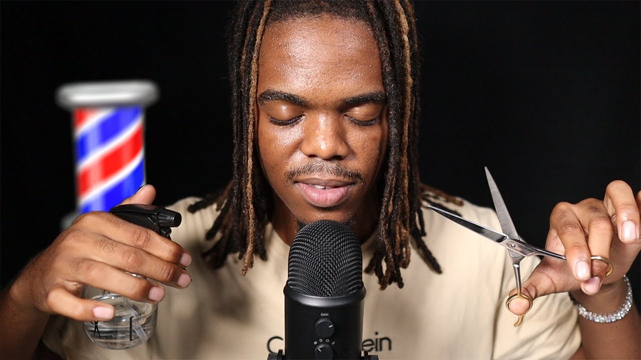 💈ASMR💈 most REALISTIC Barbershop Haircut EVER - YouTube