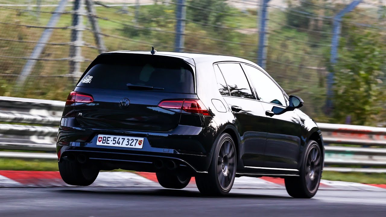 VW GOLF 7.5 R Nordschleife Lap with a 💩Moment at Metzgesfeld 09.10.23 ...