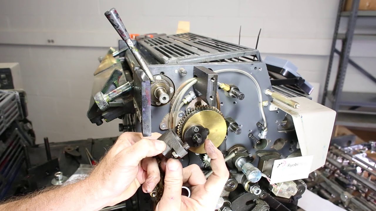 Ryobi 3302 & 3304 REMOVAL AND INSTALL INK DRIVE CLUTCH ASSEMBLY. - YouTube