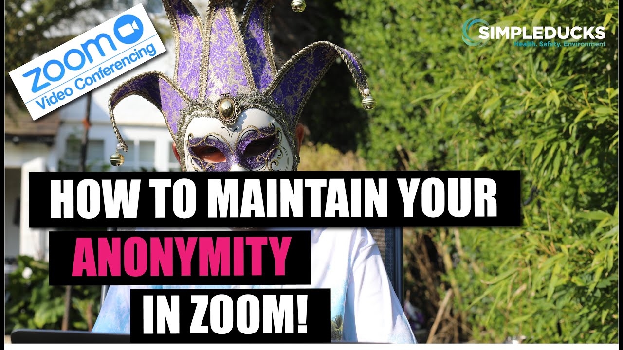 Keeping my anonymity when using Zoom.us for online meetings. - YouTube