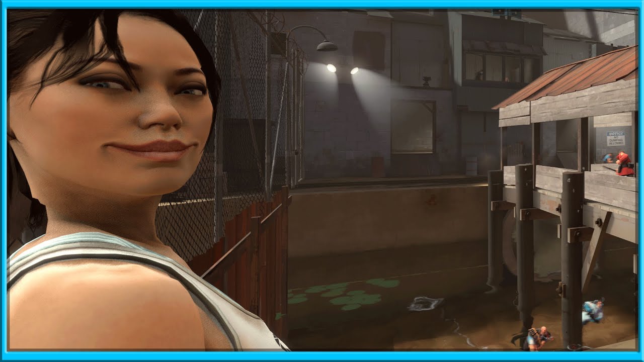 Chell In TF2 [SFM] - YouTube