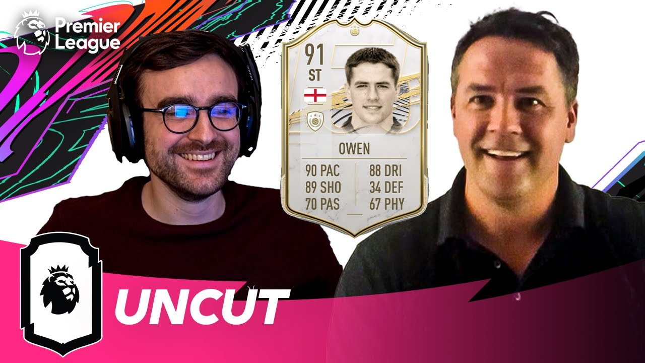 Michael Owen reacts to his FIFA 21 Icon Rating ft. AJ3 | Uncut | AD ...