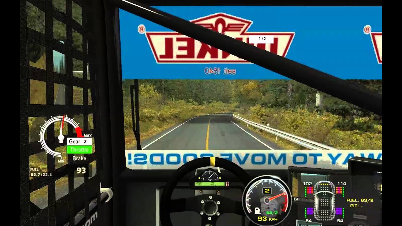 rFactor mod racing truck test - YouTube