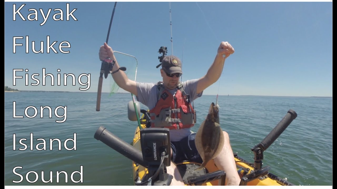 Kayak Fluke Fishing in the Long Island Sound NY (again!) - YouTube