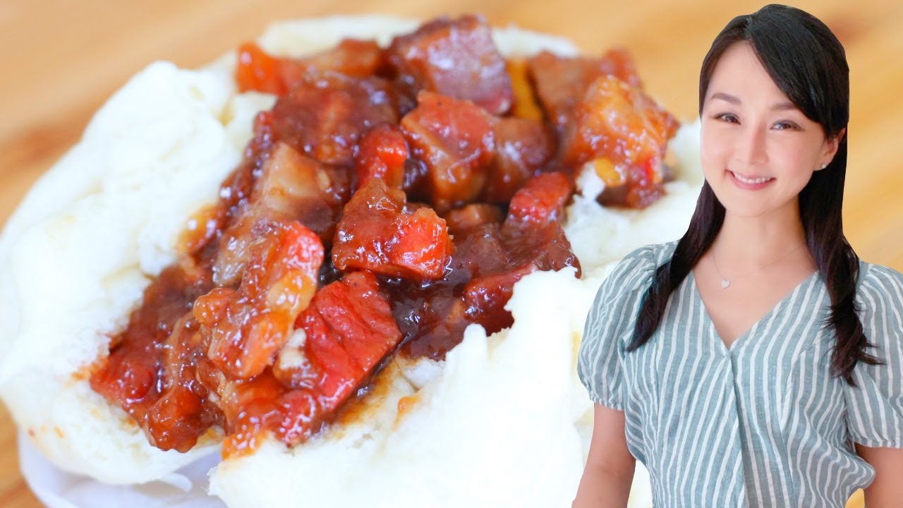 Steamed BBQ Pork Buns (Char Siu Bao) Easy Dim Sum Recipe by CiCi Li ...