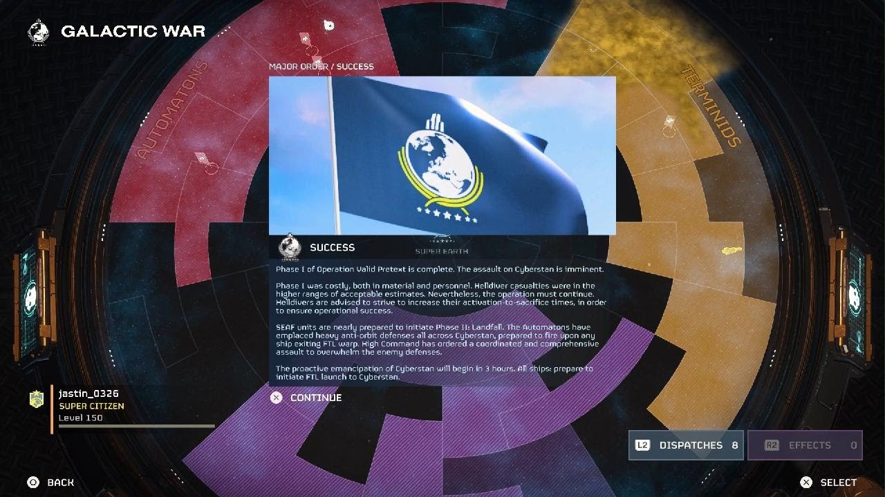 HELLDIVERS 2 Operation Valid Pretext Phase 1 Done and now preparing for ...