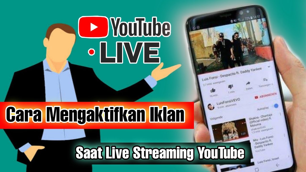 CARA MENGAKTIFKAN IKLAN DI LIVE STREAMING YOUTUBE - YouTube