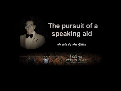 Votrax Type'N Talk as a speaking aid - YouTube