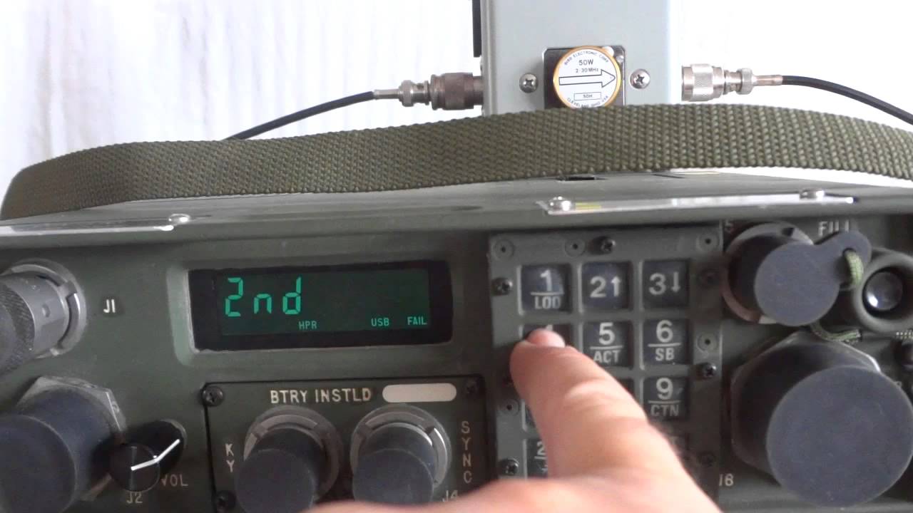 Military radio RT-1511/GRC 215 man pack and vehicular HF SSB ...