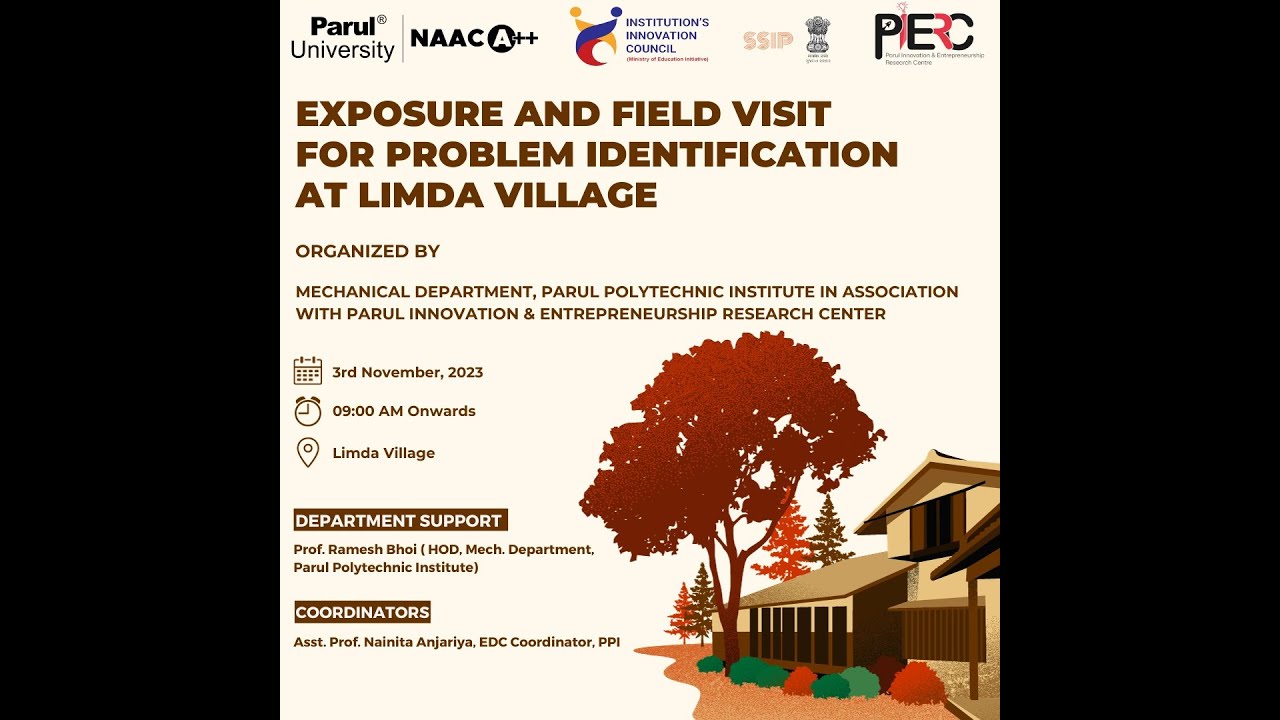 EXPOSURE & FIELD VISIT FOR PROBLEM IDENTIFICATION AT LIMDA VILLAGE BY ...