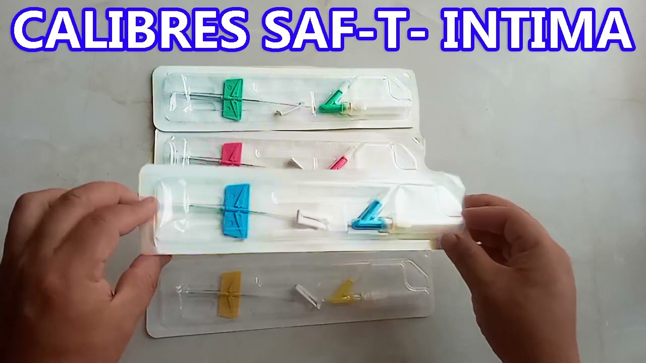 🔴 CALIBRES Y CAPACIDAD DE INFUSION DEL SAF - T - INTIMA - YouTube