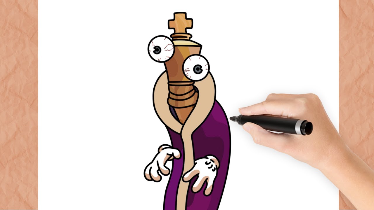 Como Dibujar a KINGER I THE AMAZING DIGITAL CIRCUS I Facil I paso a ...