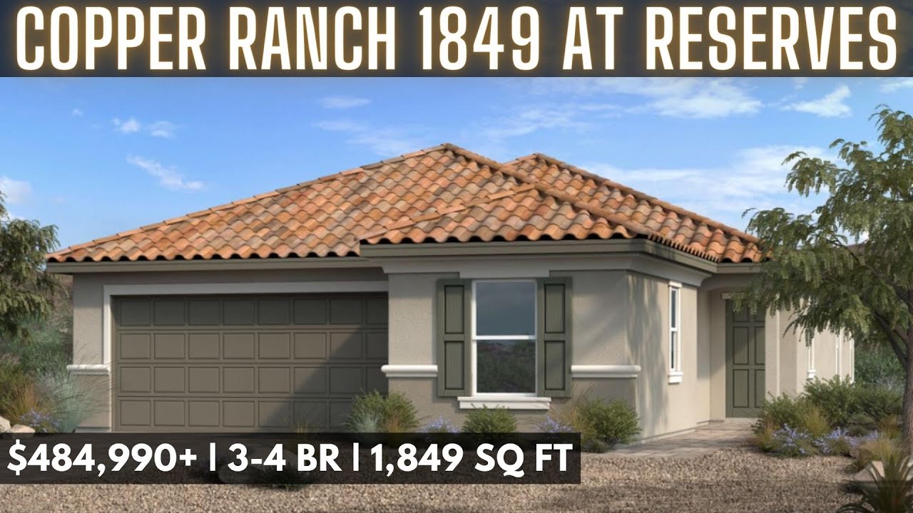 Las Vegas Single Story New Home for Sale | 1849 at Reserves at Copper ...