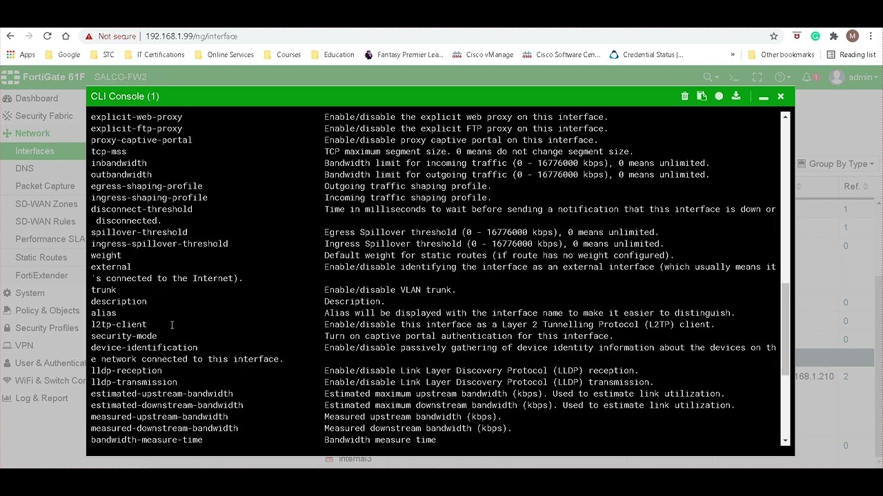 How to configure a trunk port in FortiGate firewall - YouTube