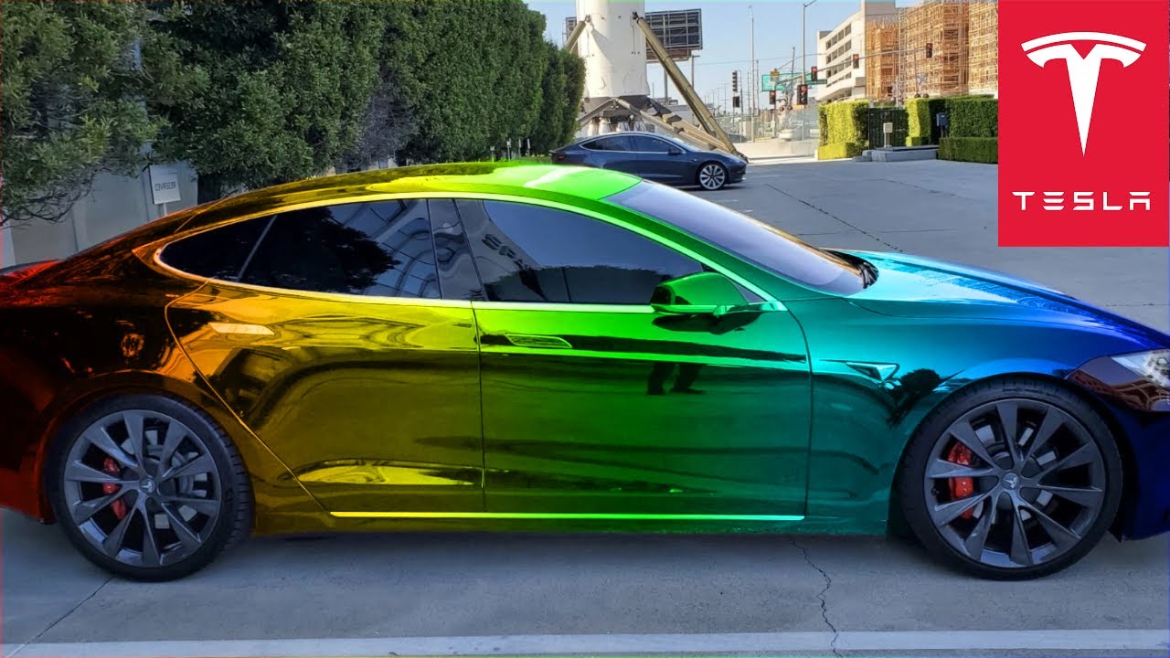 TESLA Has Revealed New Paint Colors Via App Update 4.2.1 - YouTube