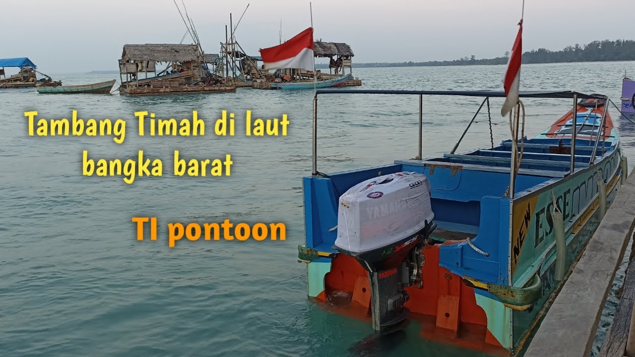 Tambang Timah di Laut muntok bangka barat || Waterworld Tin minning ...