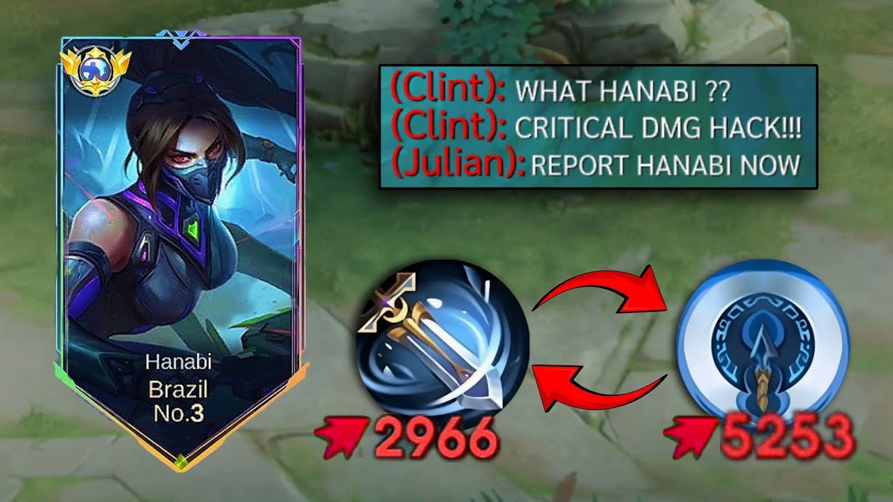 HANABI CRITICAL DAMAGE🔥|BIG EXPLOSION ITEMS, PERFECT LATE GAME, MELTING ...