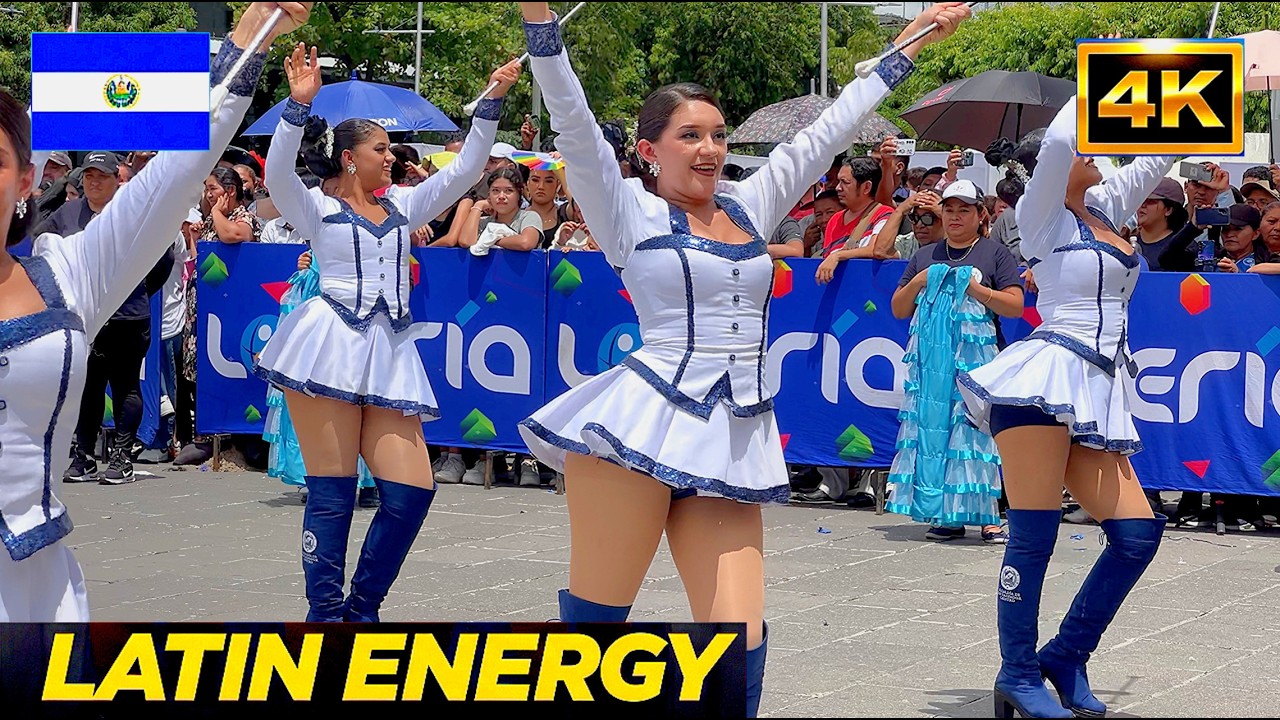 Beautiful Latina Cheerleaders 💃 | Parade Dance Show 4K 🎶 | Latin Energy ...