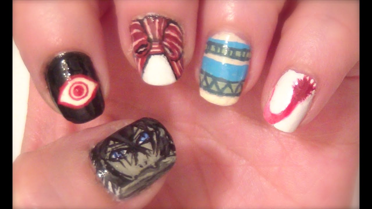Fandom Friday: Noragami (ノラガミ) Anime Nail Art - YouTube