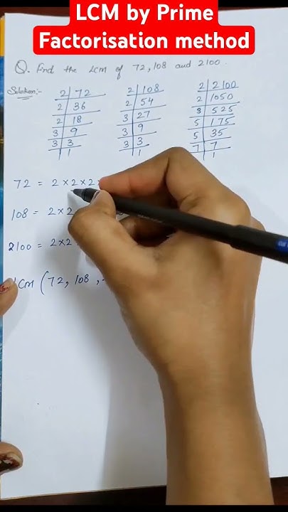LCM | LCM by prime factorisation method | Prime factorisation method se LCM nikalna seekhe#maths ...