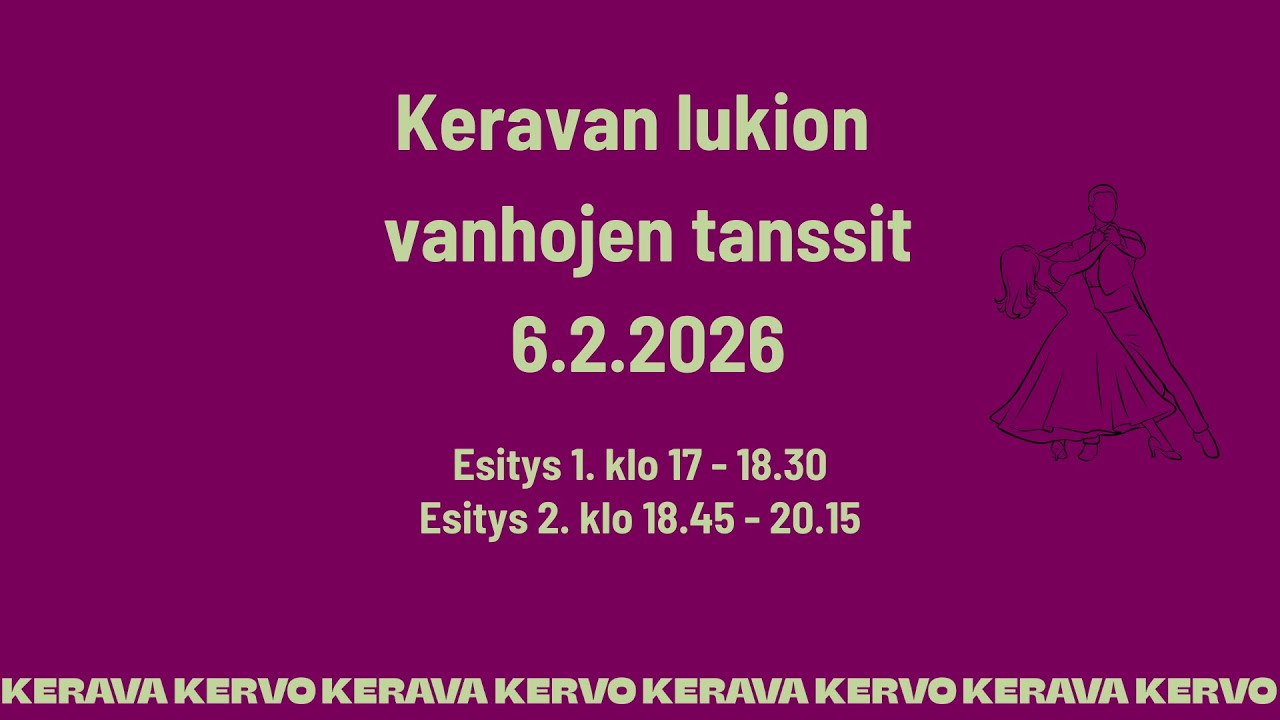 Keravan lukion vanhojen tanssit 2026 - YouTube