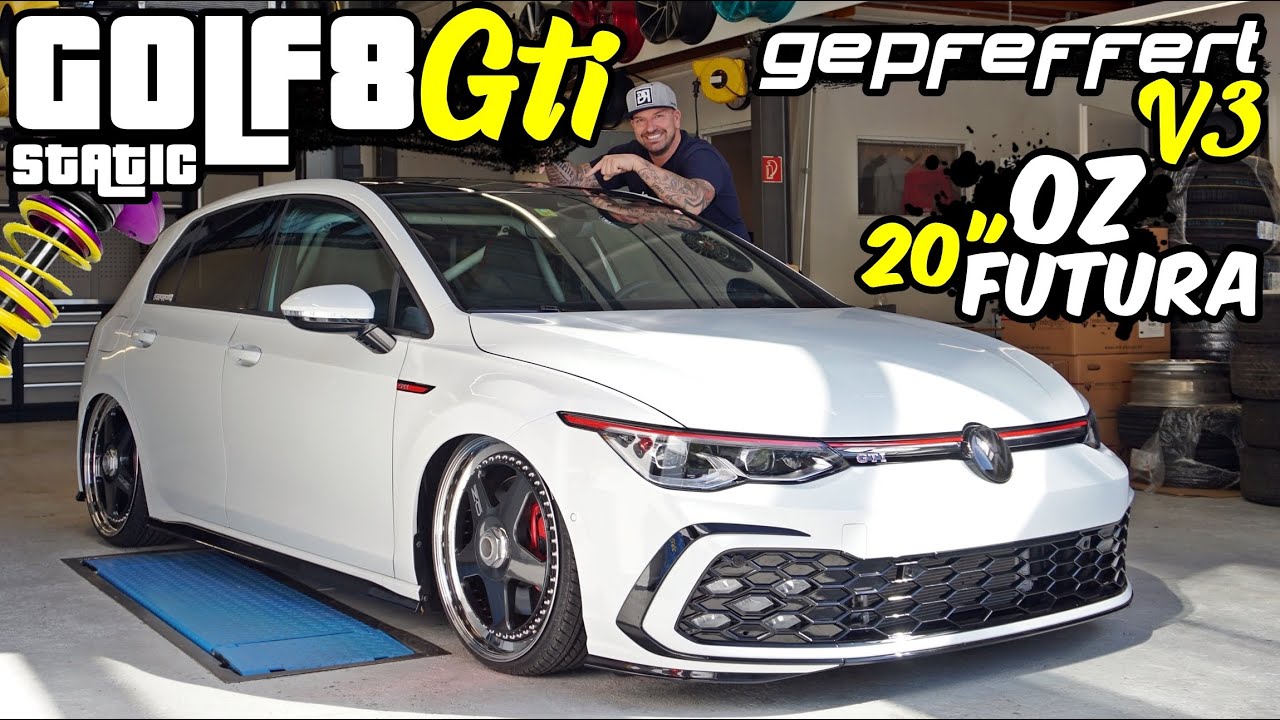 STATIC Golf 8 GTI mit GEPFEFFERT V3 & 20" OZ FUTURA - YouTube