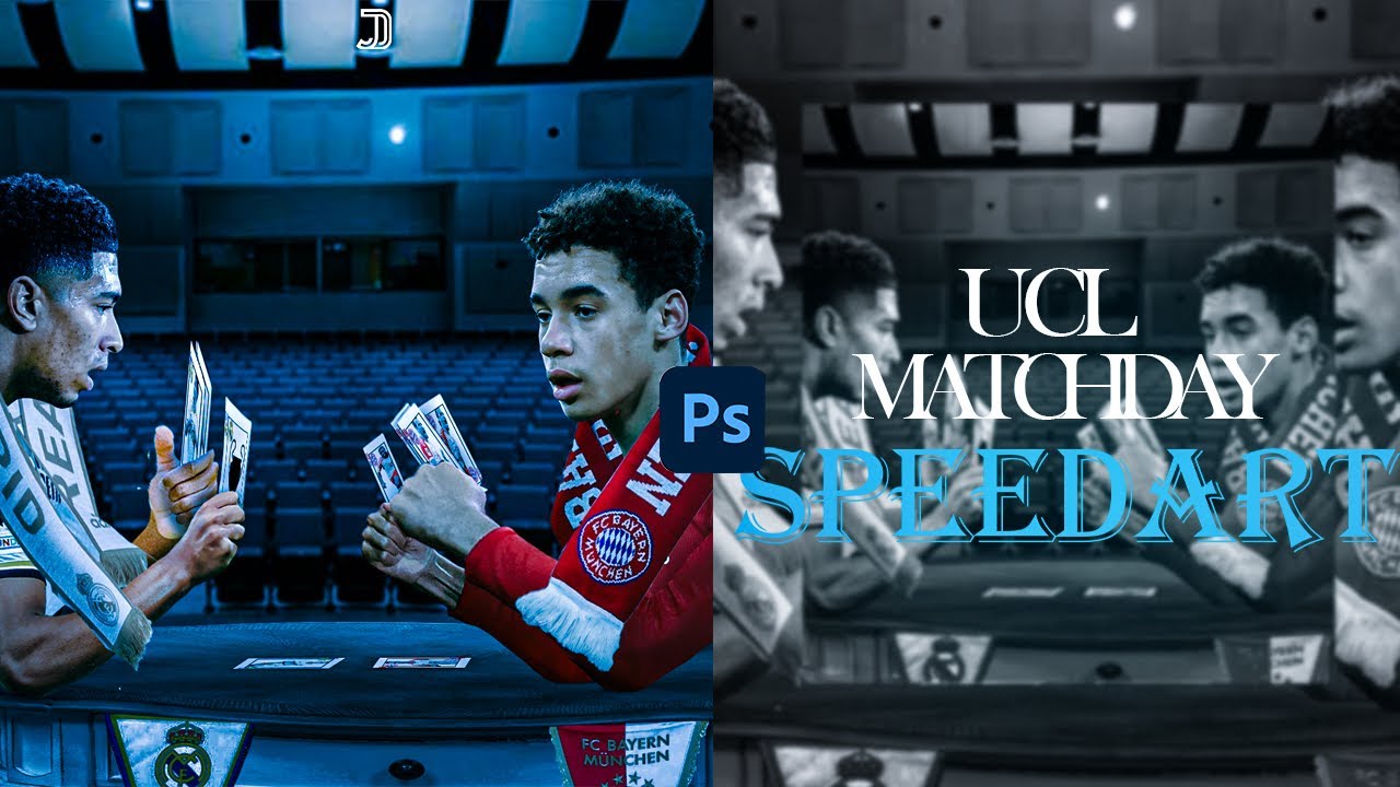 UCL Matchday edit speedart - YouTube