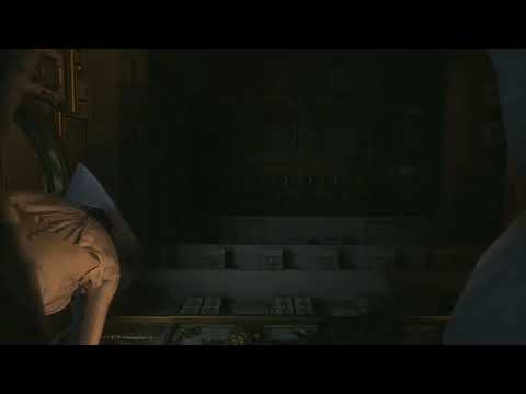 lady dimitrescu phone cutscene but you're the chair