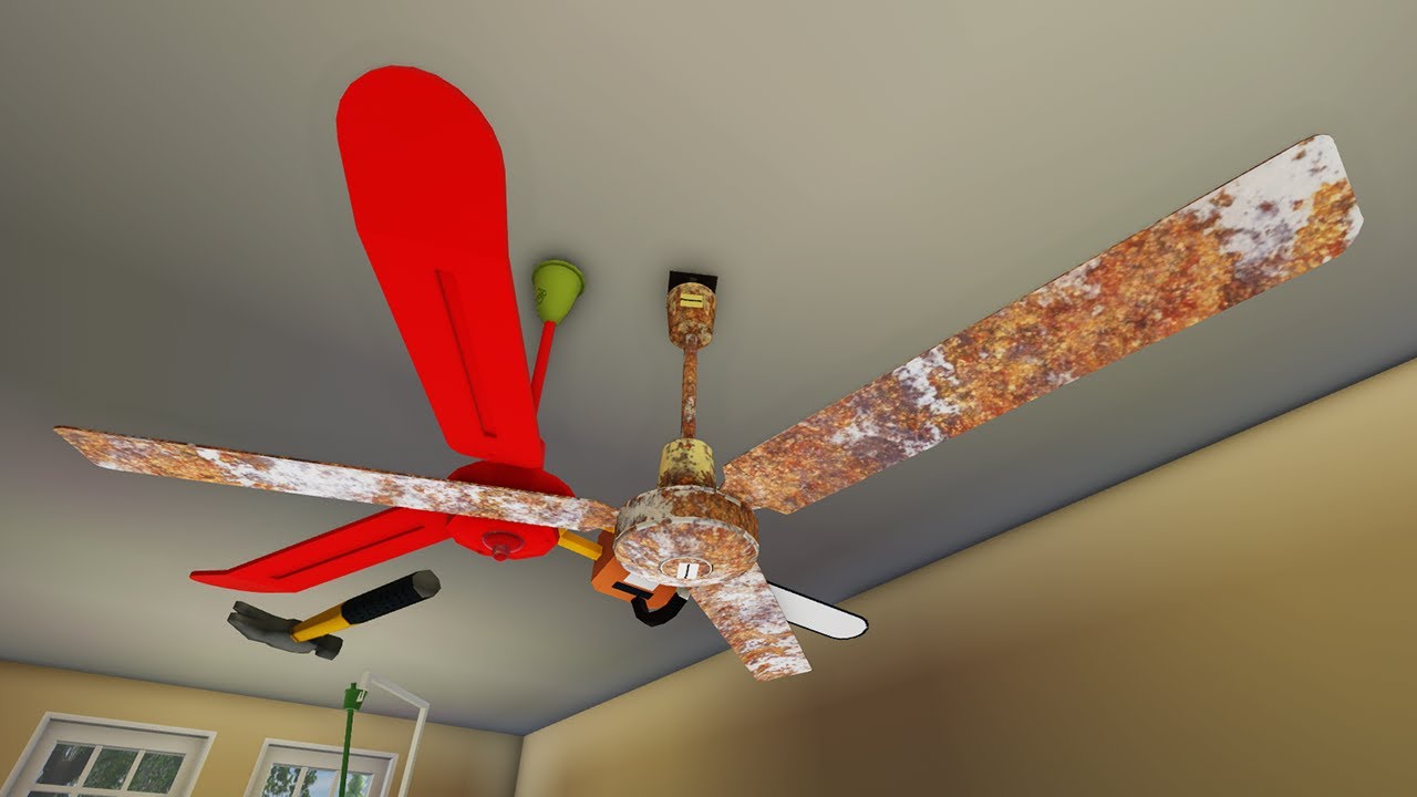 Funny Ceiling Fan Rare in Suburban House | Roblox - YouTube