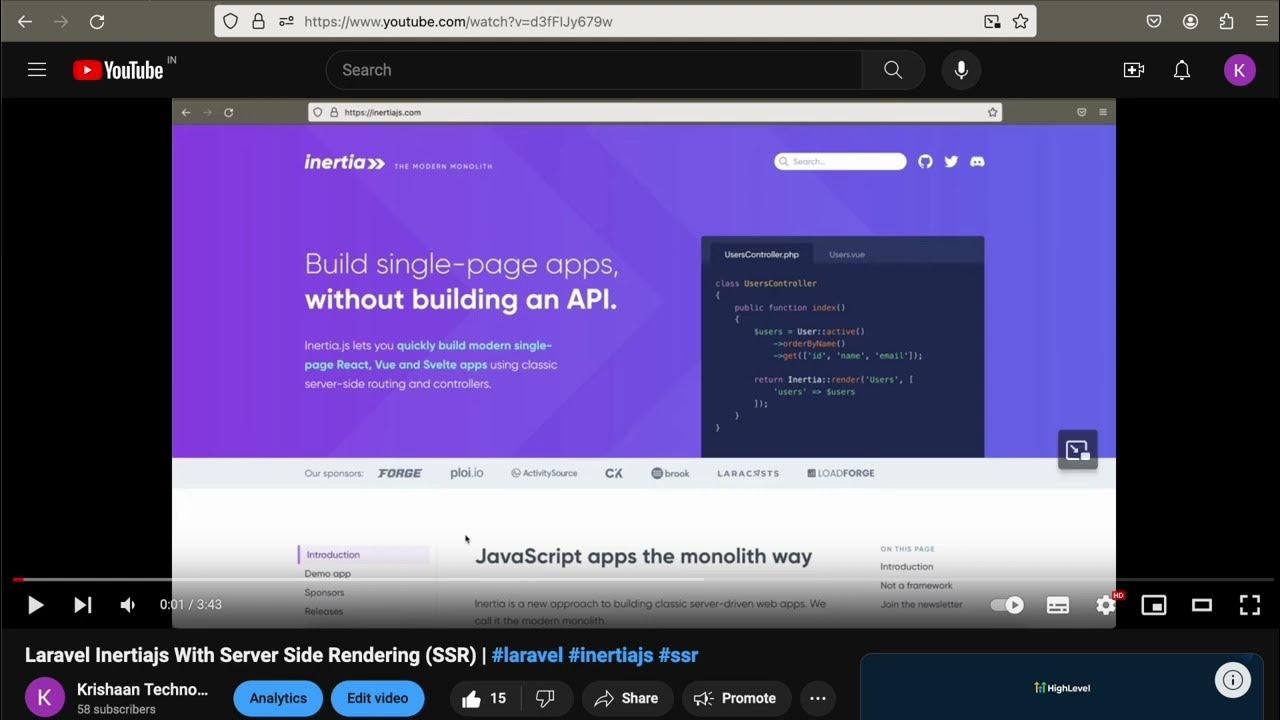 Setup Laravel 10 Project With Server Side Rendering Ssr Laravel Inertiajs Ssr Laravel10