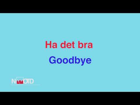 Goodbye - in Norwegian | NWOTD - YouTube