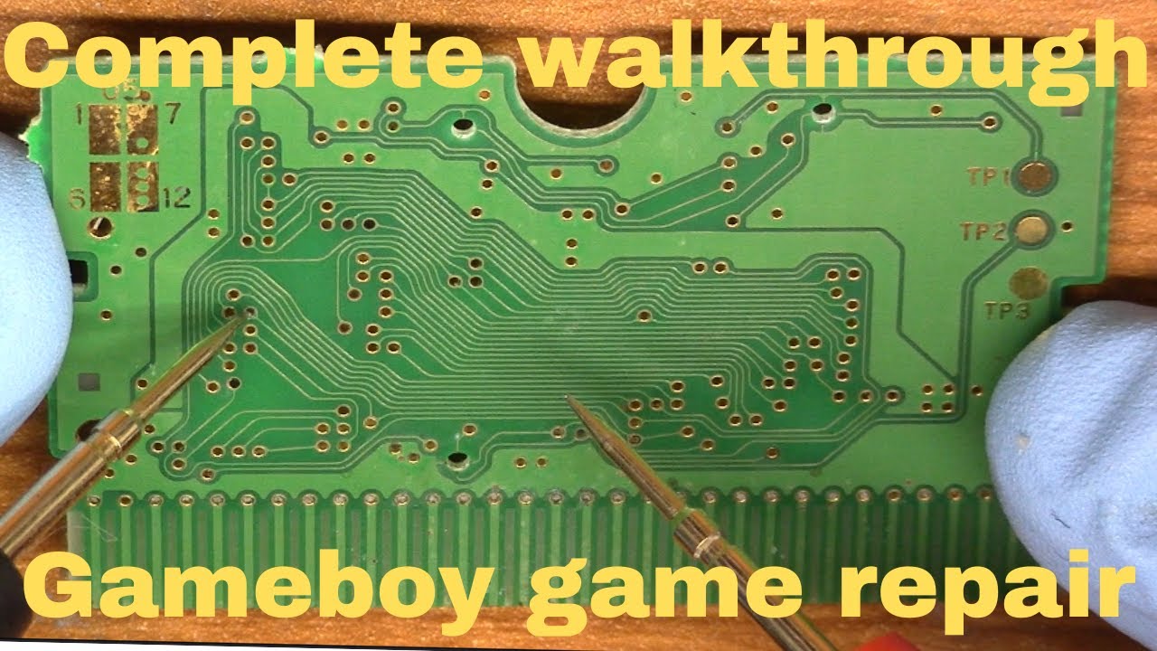 Let's repair this Gameboy game! (Complete walkthrough) - YouTube