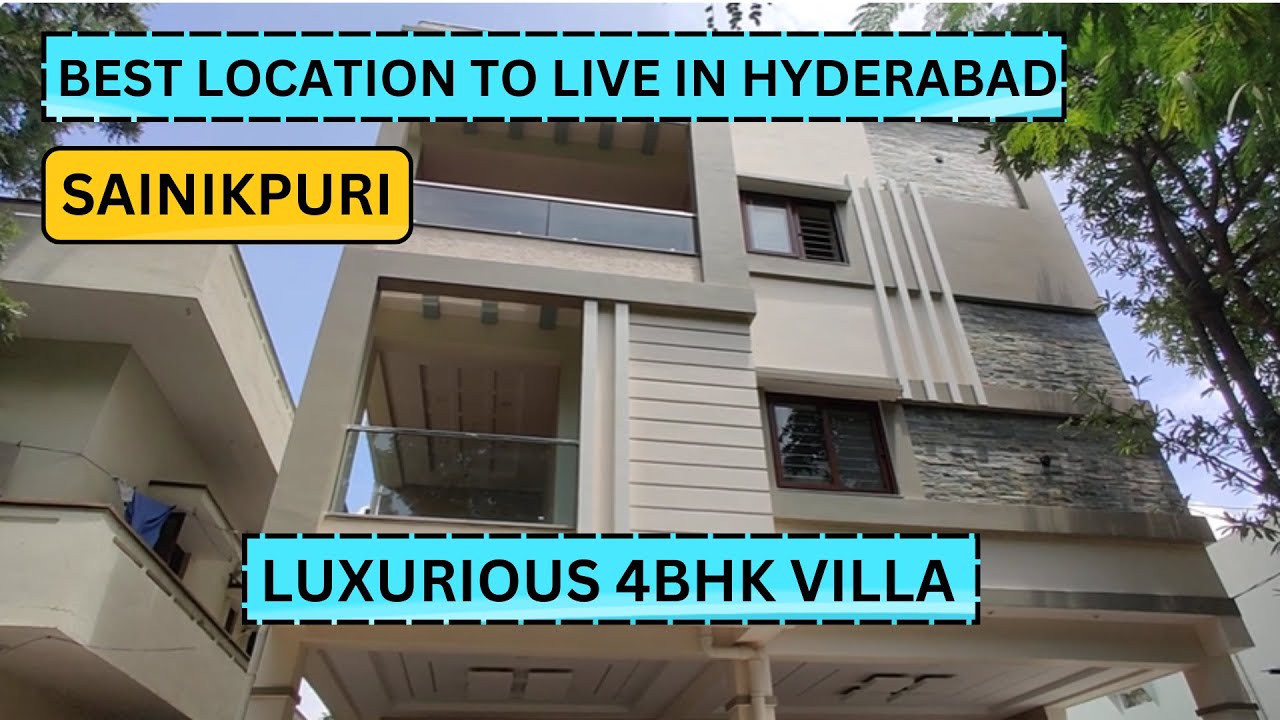 Luxury 4Bhk Villa In Sainikpuri | Best Location To Live In Hyderabad 📞 ...