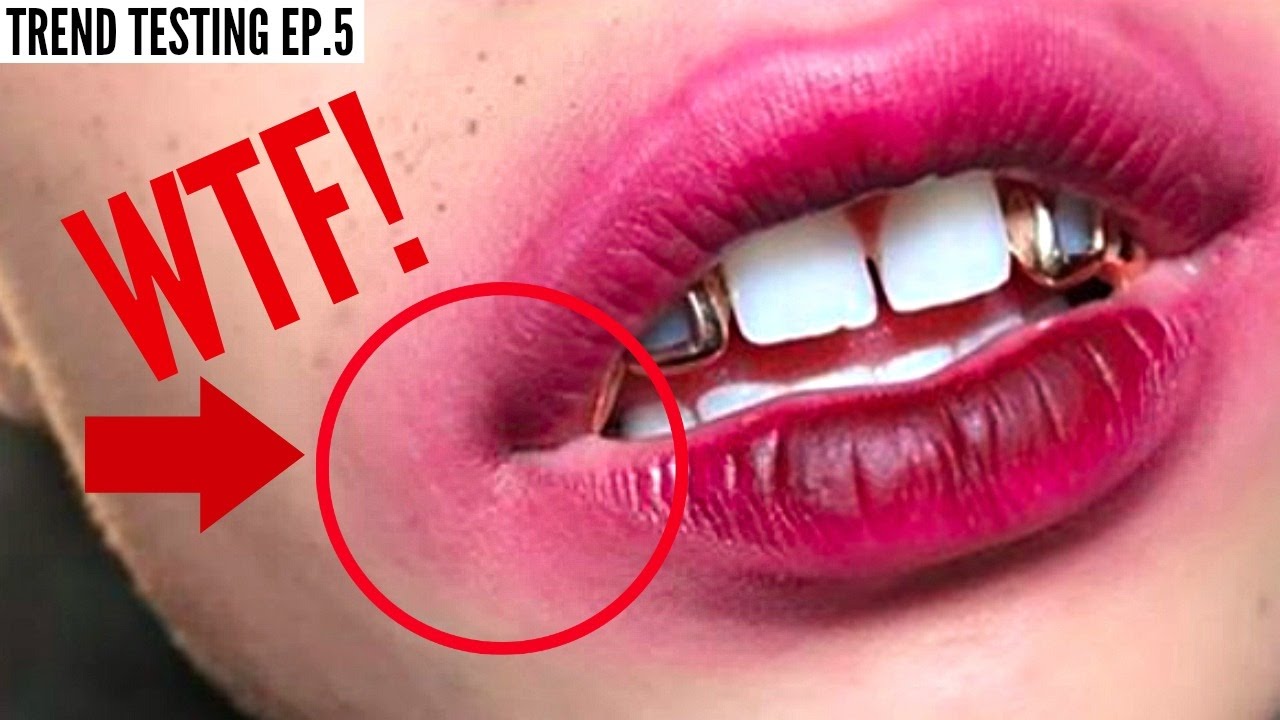 TESTING VIRAL LOLLIPOP LIP TREND!!! - YouTube