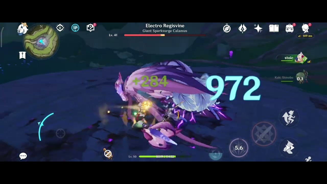 Electro Regisvine Fight with Shadow Specter | Genshin Impact 2024 ...