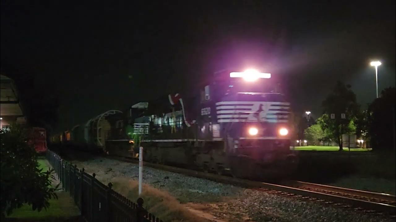 9-24-23: Veterans Unit NS SD60E 6920 Leads Rocket Booster Train Thru Warner Robins (High Quality ...